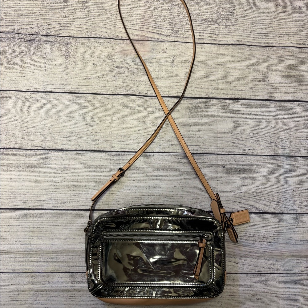 Coach Metallic Crossbody Bag - Gem